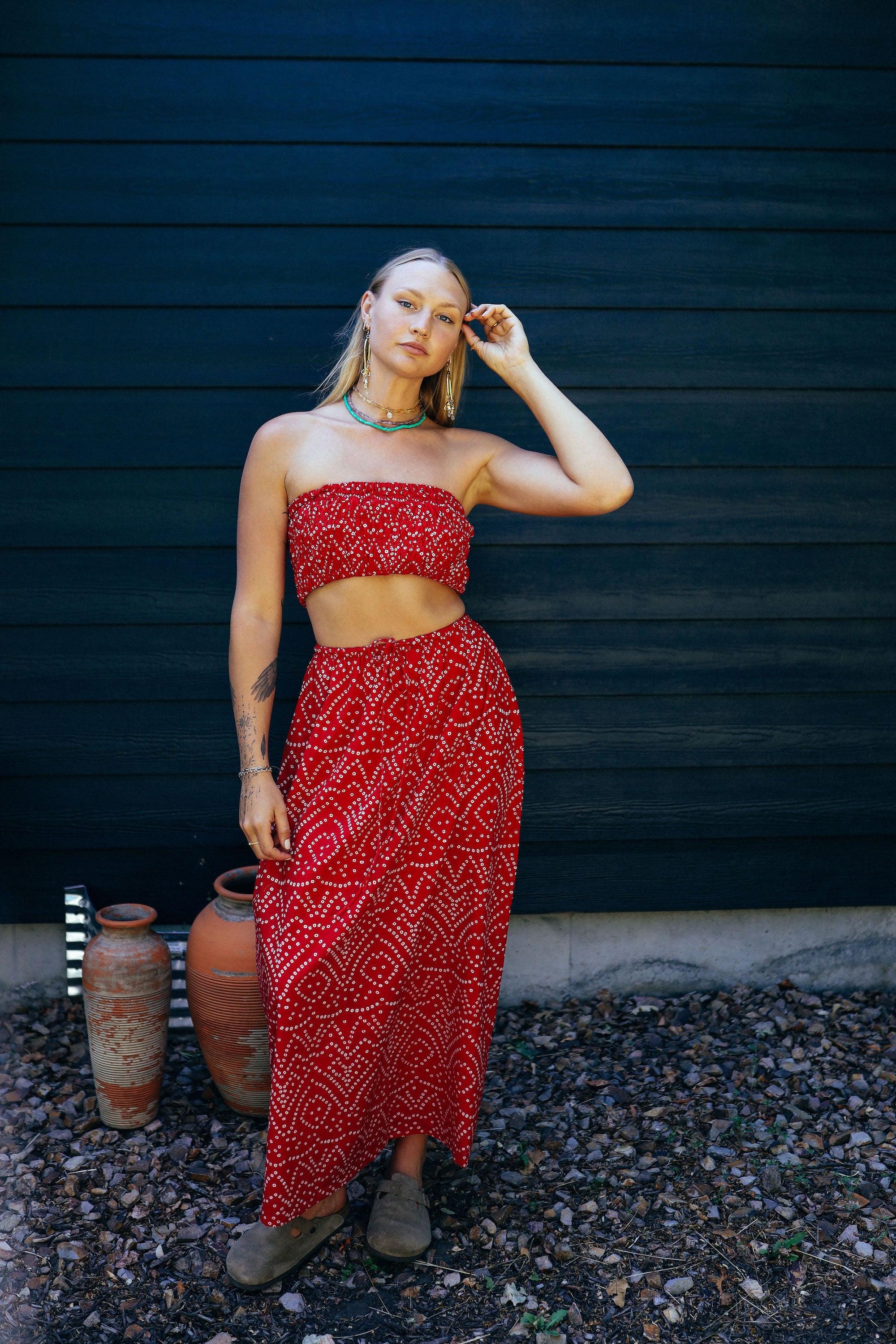 Mina Set - Red Bandana – Stela 9